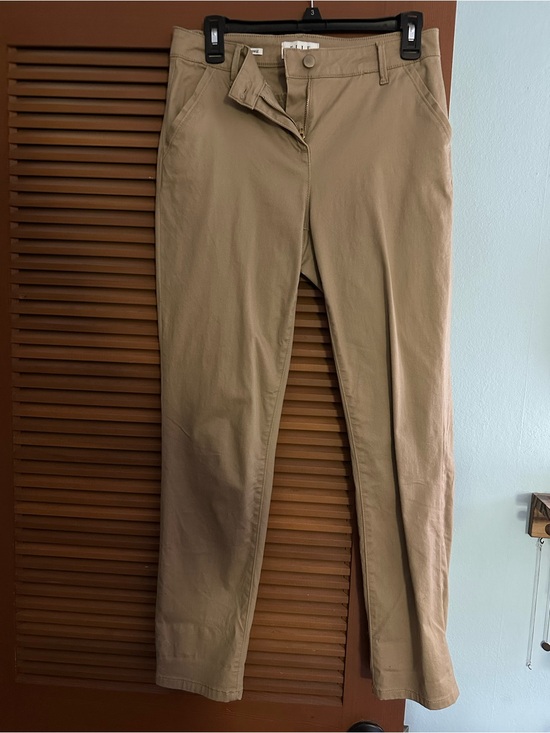 Elle | Pants & Jumpsuits | Elle Womens Tan Slim Ankle Chino Pants Size ...
